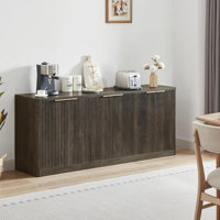 Ebern Designs 59" Fluted Sideboard Buffet Cabinet With Storage, Large Buffet Cabinet For Dining ...